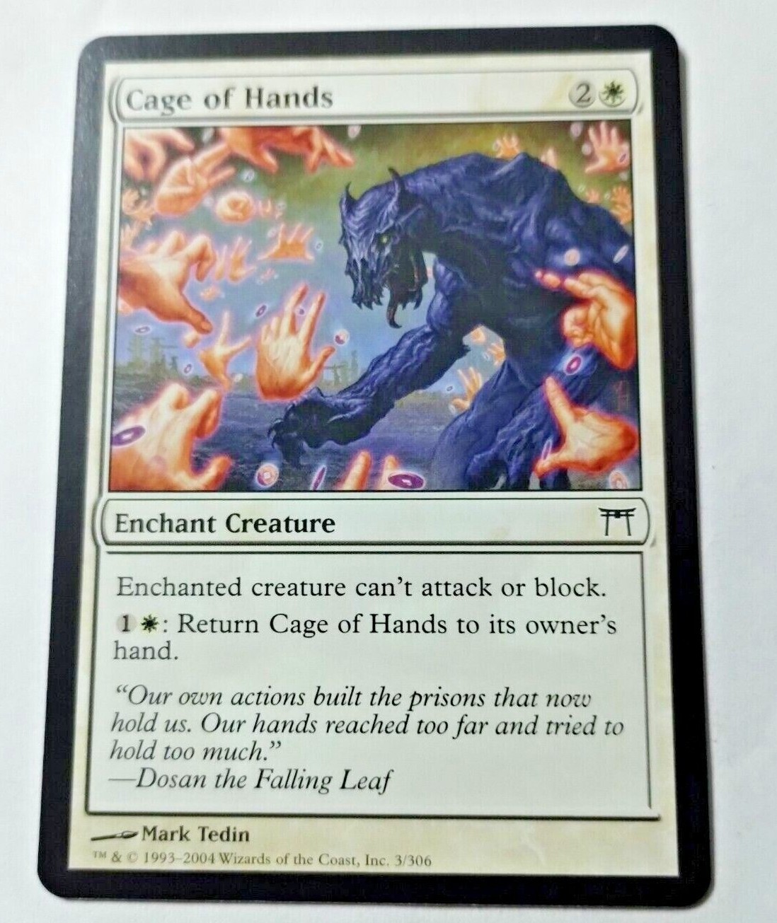 MTG Cage of Hands Champions of Kamigawa 3/306 Regular Common ...