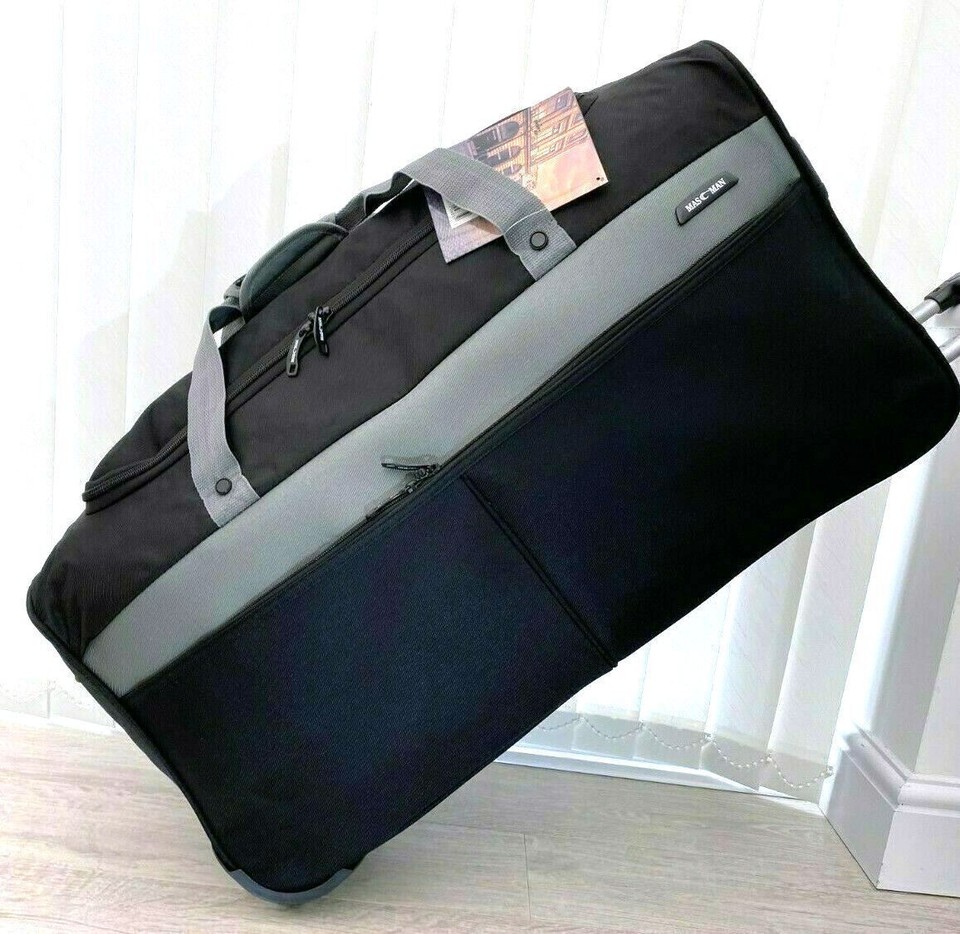 Extra Large Travel Luggage Wheeled Trolley Holdall Suitcase Duffle Bag ...