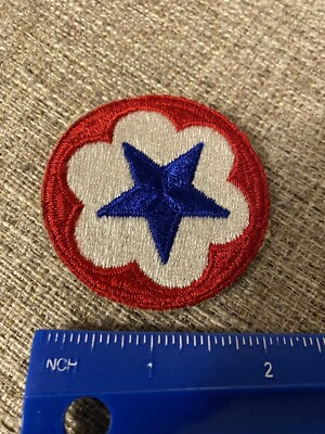 US Army Service Forces Patch Blue Star WWII INV5585 | eBay