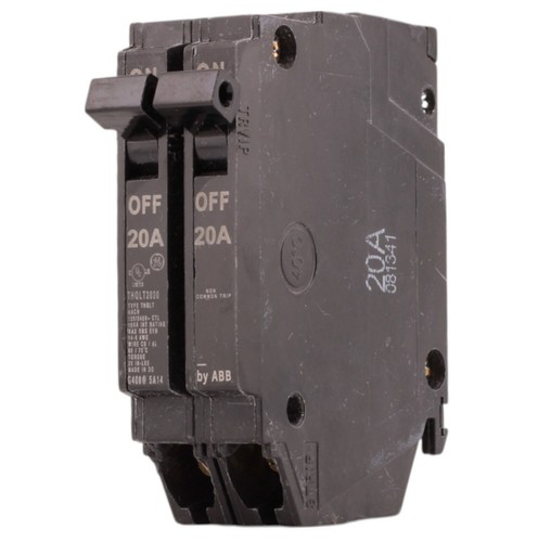 NEW GE THQLT2020 20A/20A 2x1P 120/240V Tandem Plug-In Circuit Breaker ...