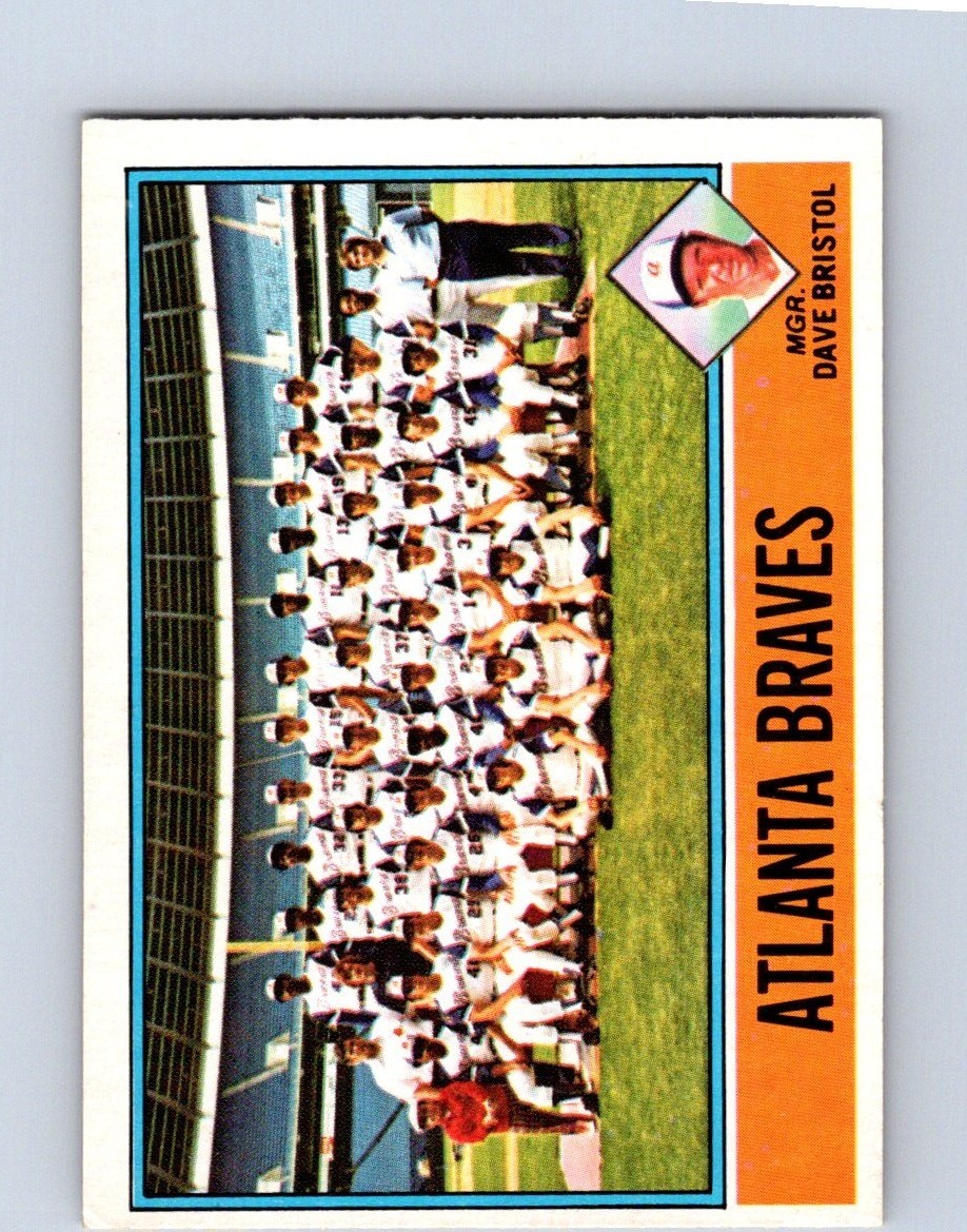 BASEBALL CARD O-PEE-CHEE 1976 ATLANTA BRAVES TEAM CARD CHECKLIST ...