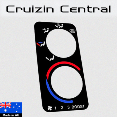 Plastic BLACK DIALS for Ford Falcon EF EL XR6 XR8 heater panel dial AC ...