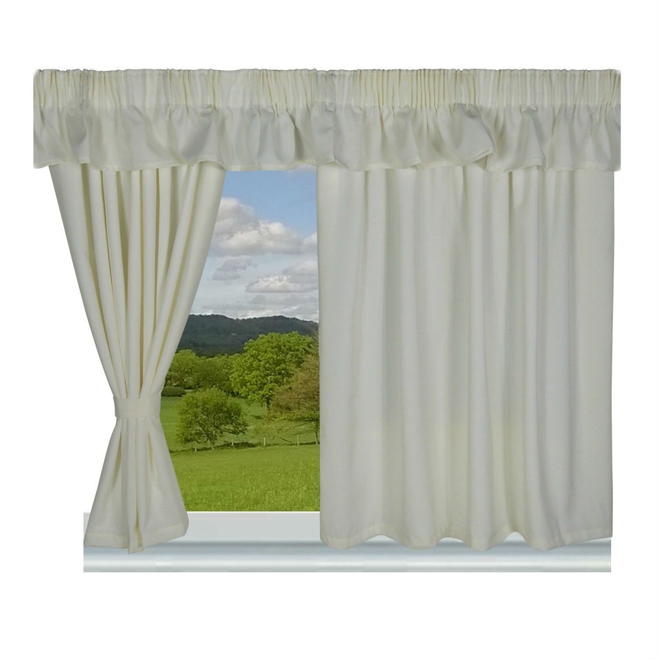 CARAVAN CURTAINS VALANCE TIEBACKS PENCIL PLEAT READY MADE MADE TO ...
