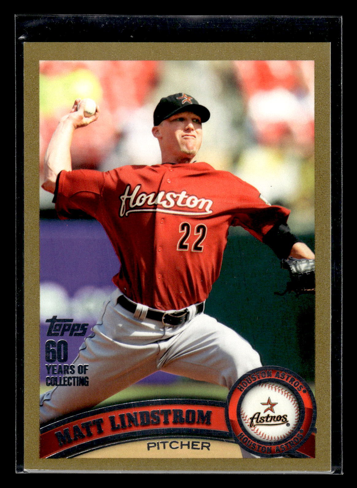 2011 Topps #222 Matt Lindstrom /2011 Gold Houston Astros Mint+ New | eBay