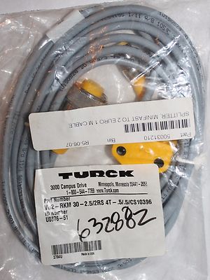 TURCK VB2 RKM 30 2.5 2RS 4T .5 .5 CS10396 Mini Fast Splitter Cable | eBay