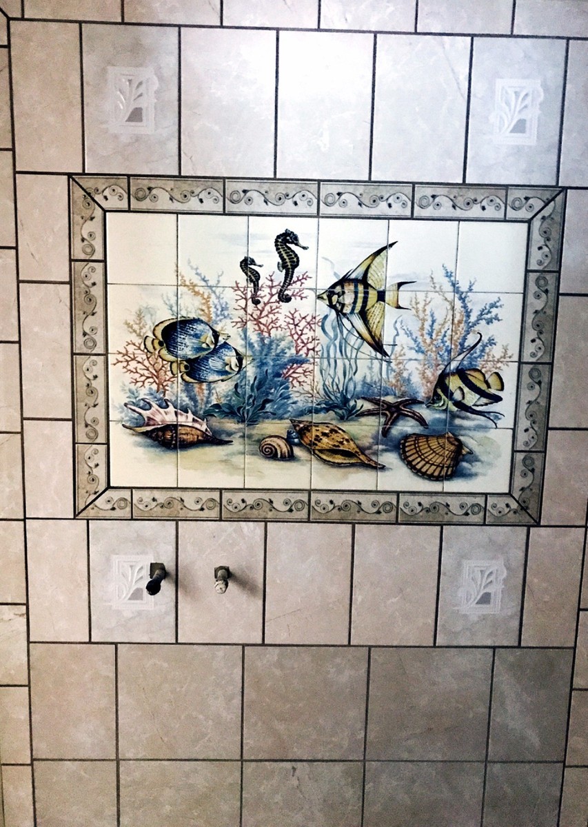 Ceramic Tile Murals Bathroom