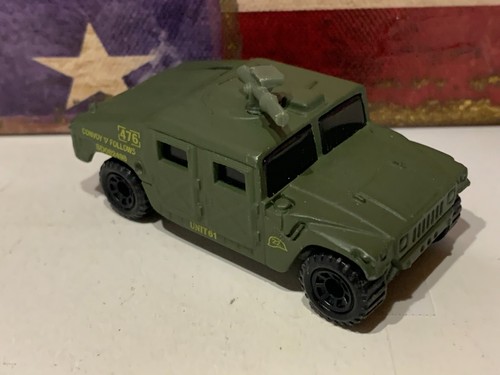 MATCHBOX MILITARY HUMVEE, MATTE DARK GREEN, WITH REAR OPENING HATCH ...