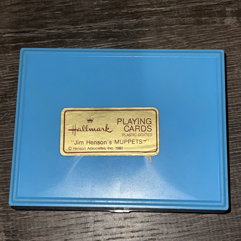 Vintage Hallmark Muppets Bridge Playing Cards Kermit Miss Piggy Double ...