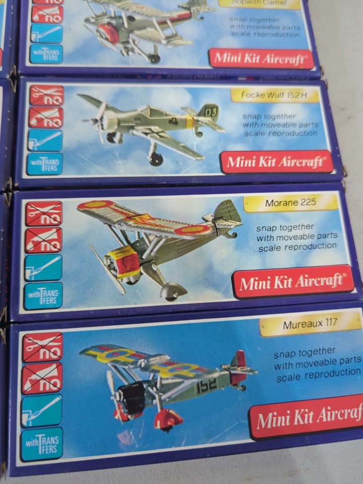 COLLECTION OF 14x VINTAGE ITALIAN MINI KIT AIRCRAFT MODEL KITS | eBay
