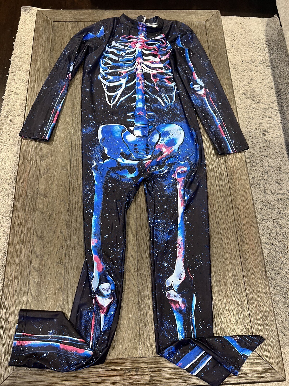 Mens Full Body Skeleton Jock Zentai Shiny Spandex Sui… - Gem