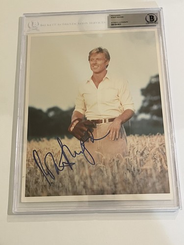 Robert Redford The Natural Signed 8x10 Photo BAS Slabbed Autograph Roy ...