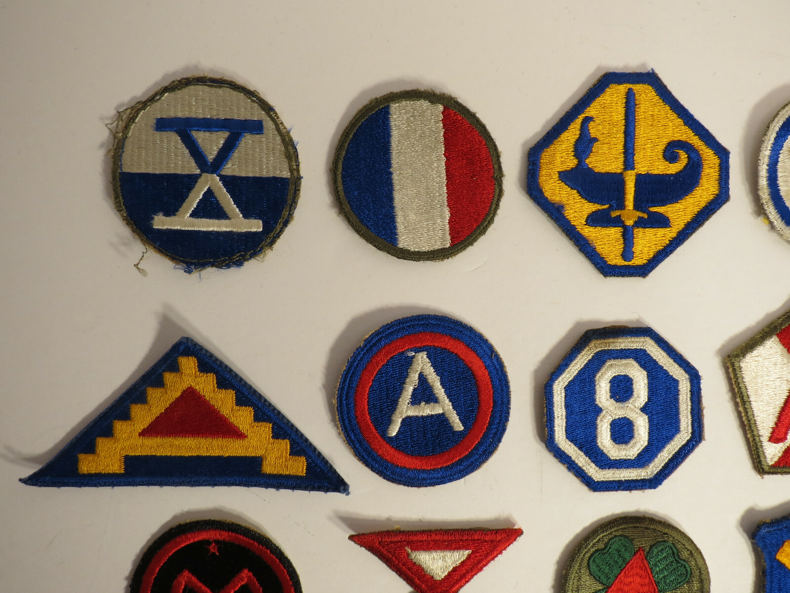 WW2 US Army Air Force Patch Lot of 20 Patches Insignia WWII Cut Edge ...