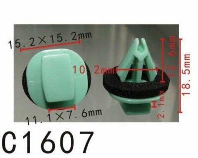 20pcs Fit GM 11569920 Fender moulding Clip with Sealer - Autobahn88 | eBay