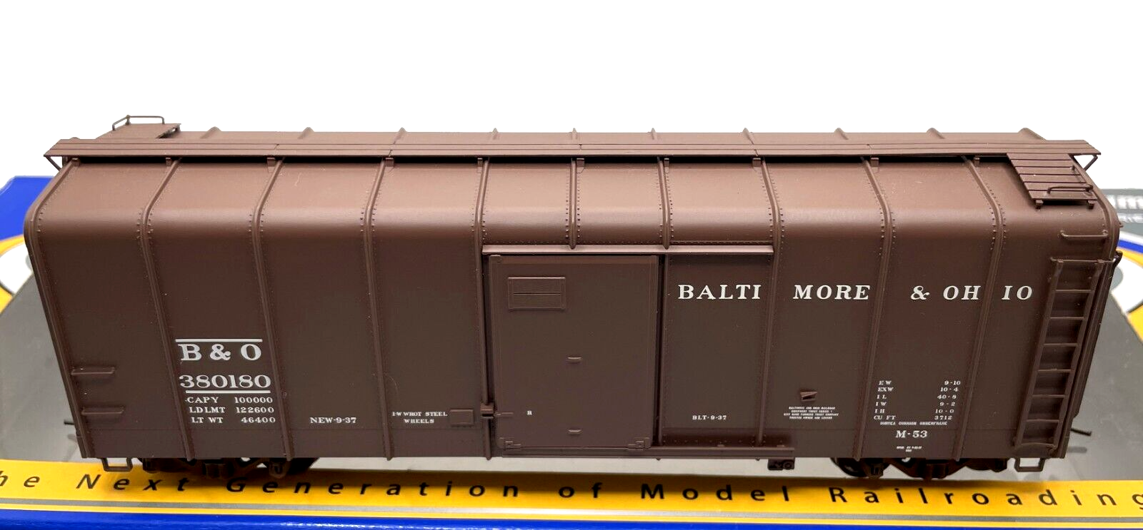 HO EXACTRAIL EPS-90053-1 M-53 WAGONTOP BOXCAR BALTIMORE & OHIO B&O ...