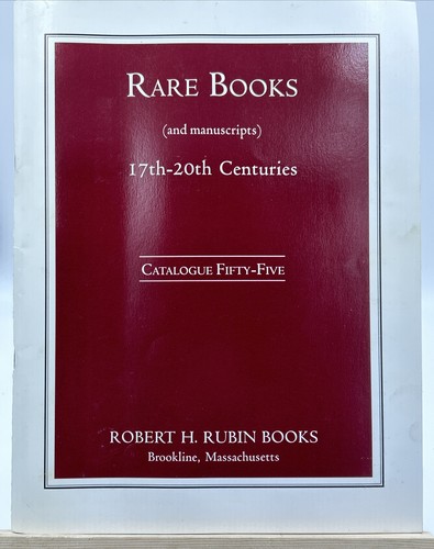 Vintage Robert Rubin Books Rare Books Catalog #55 | eBay