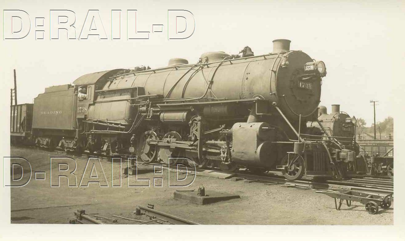 9A074 RP 1937 READING RAILROAD 2-8-2 LOCOMOTIVE #1738 RUTHERFORD PA | eBay