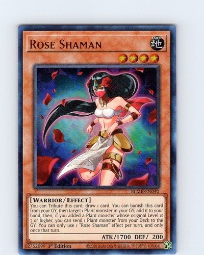 Yu-Gi-Oh TCG Rose Shaman BLMR-EN040 1st Edition Ultra Rare Card NM | eBay