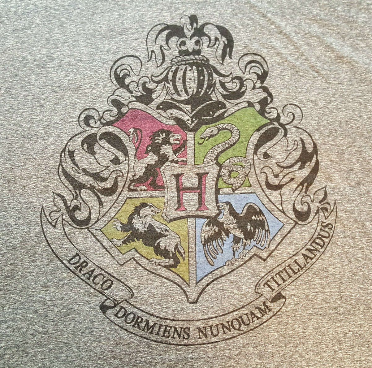 Harry Potter Hogwarts Coat of Arms Shield T Shirt 2XL… - Gem