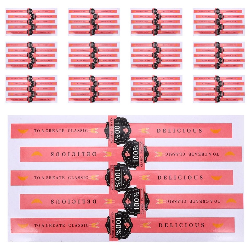 300pcs Food Retail Package Seal Labels: Safe Secure Tamper Evident ...