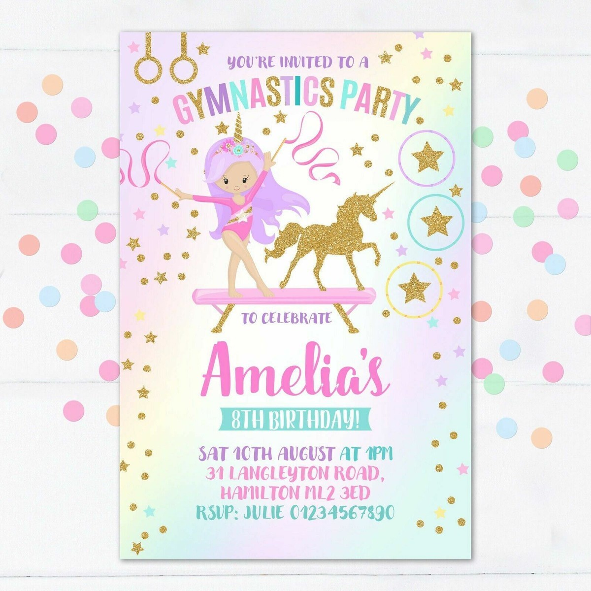 Hamilton Birthday Party Invitation Card ID 3967 | Card