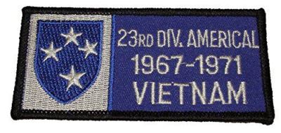 US ARMY 23RD INFANTRY DIVISION ID AMERICAL VIETNAM VETERAN PATCH 1967 ...