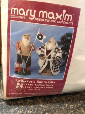 Mary Maxim Needlework & Crafts #7147 Quilters Santa NOS: NEW LOWER ...