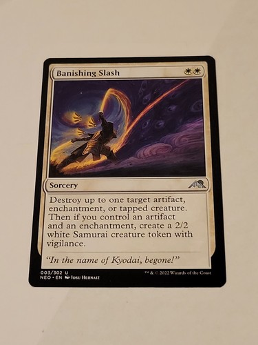 MTG Banishing Slash Kamigawa: Neon Dynasty 003/302 Regular Uncommon | eBay