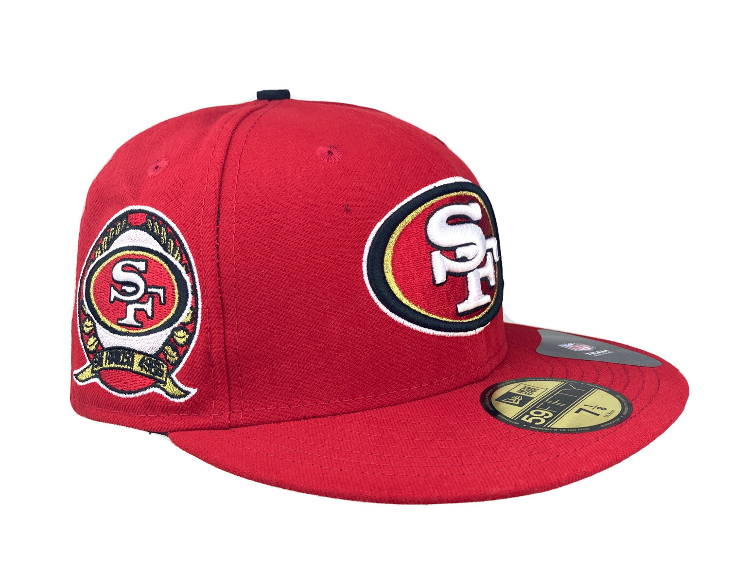 New Era NFL San Francisco 49ers side patch 59Fifty Fitted Cap Hat SIZE ...