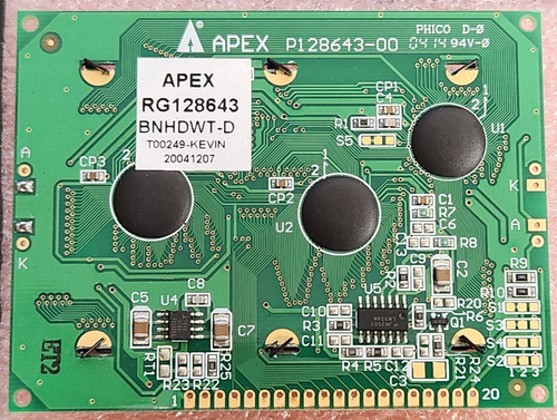 (1 PC) RG128643BNHDWT-D APEX LCD 128x64 Blu neg. White | eBay