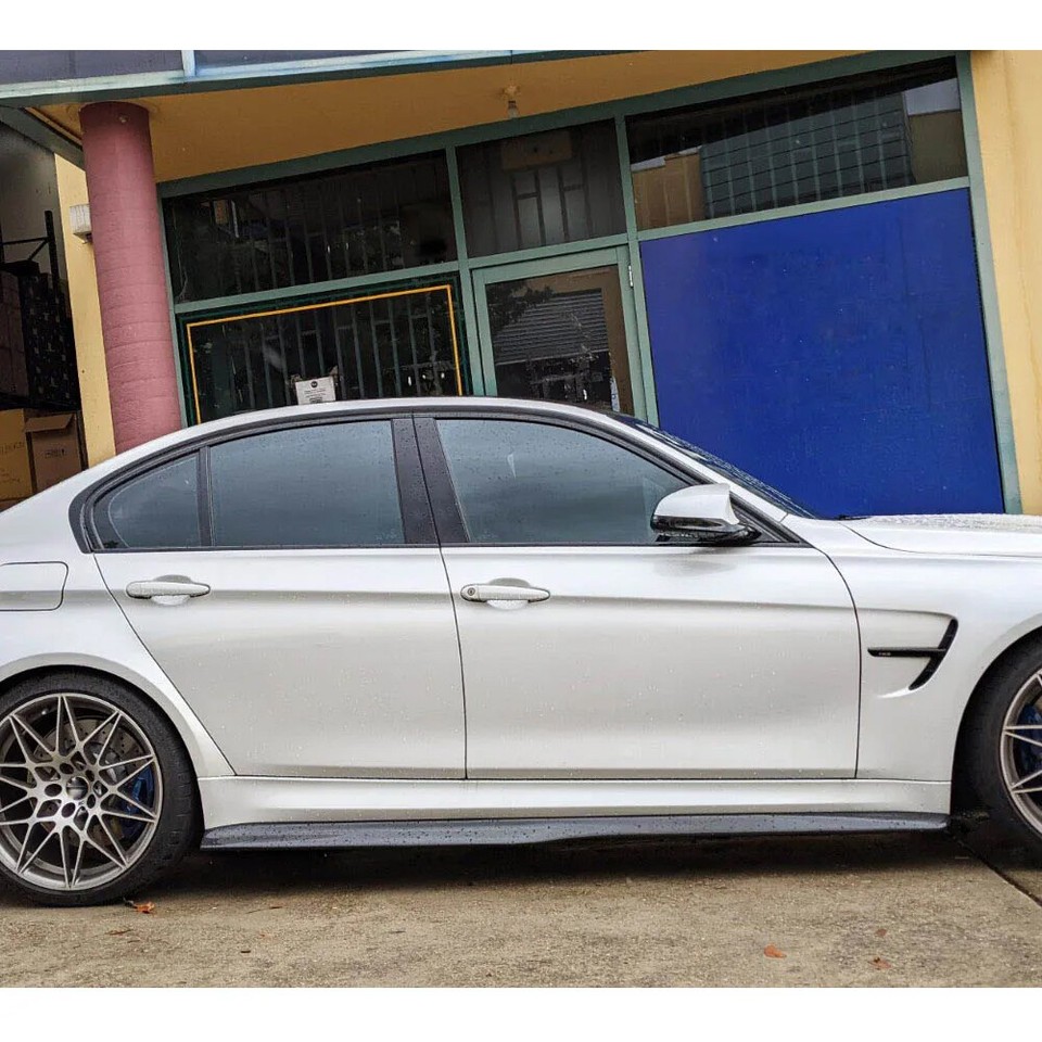 For BMW F80 M3 F82 M4 2015-2020 Lower Side Skirts Extension Panel Gloss ...