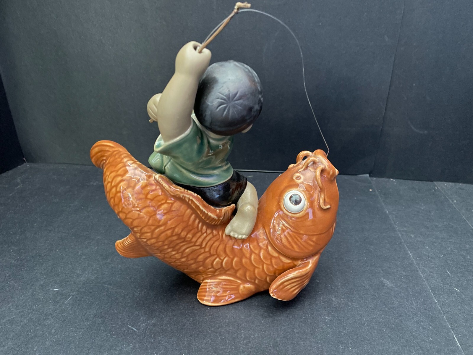 Japanese Style Fishing Statue | eBay