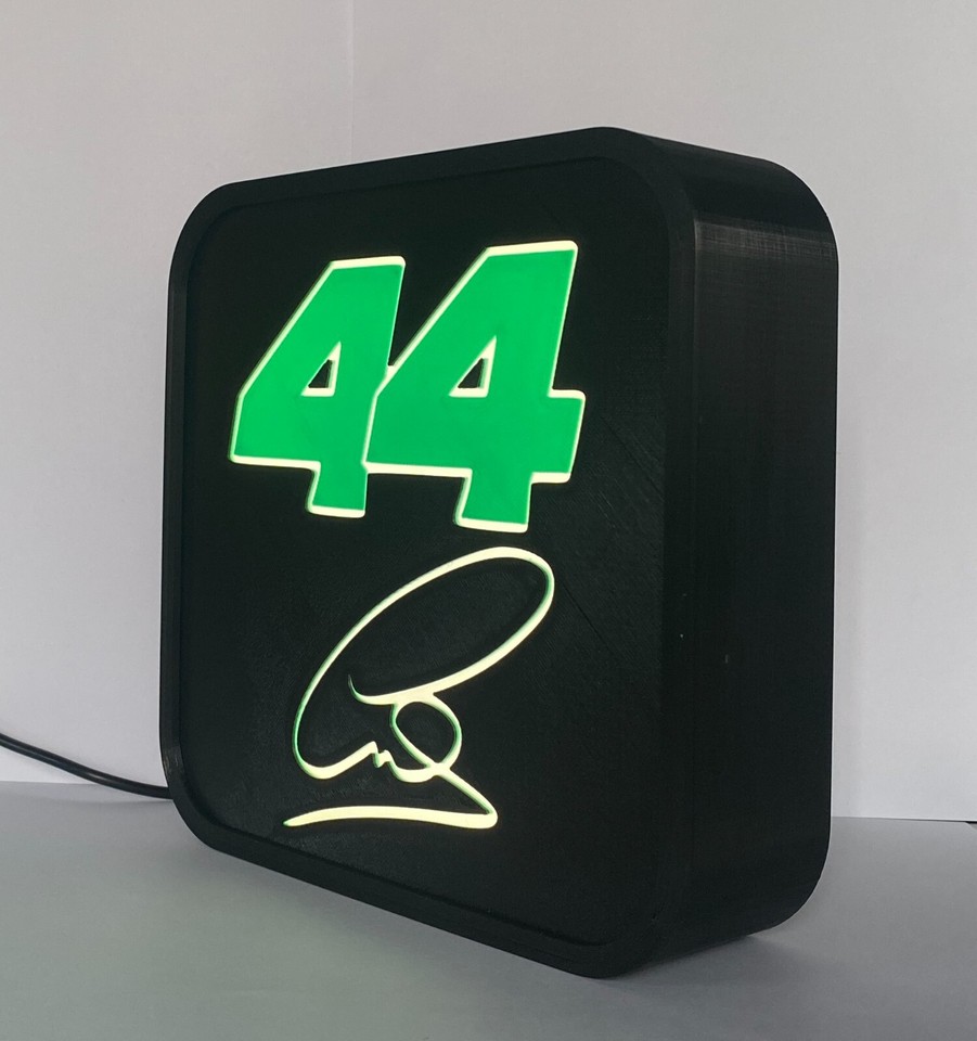 Lewis Hamilton Signature - USB Powered LED Illuminated Sign - Formula 1 ...