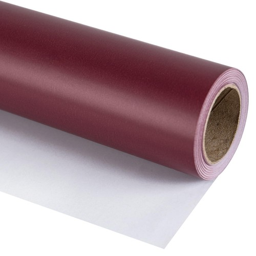 30 in x 32.8 ft Wine Red Solid Color Wrapping Paper for Halloween ...