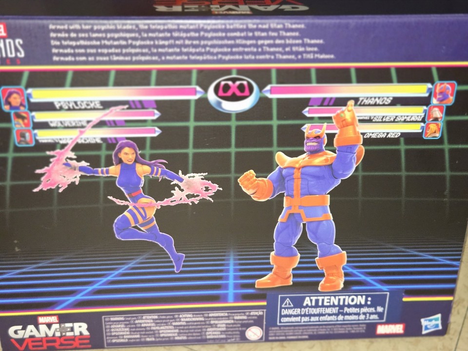 Marvel Legends Series Gamerverse Psylocke vs. Thanos Target Exclusive ...