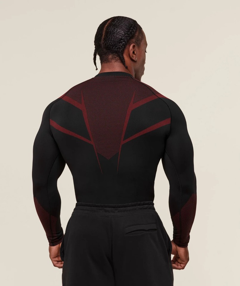 Gymshark Onyx v5 5.0 Seamless SMALL Long Sleeve T-Shirt Carmine Red ...
