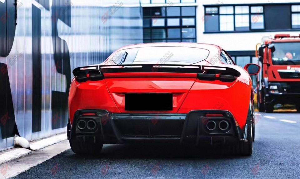 Dry Plain Carbon Fiber Rear Front Lip Side Skirts Wing BodyKits For ...