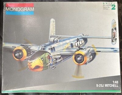 Monogram 1/48 5507 B-25J Mitchell Open Box One Bag Of Parts Sealed NIB ...