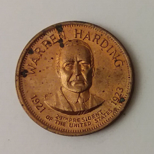 Warren Harding 29th President Coin Medal Token 26mm | eBay