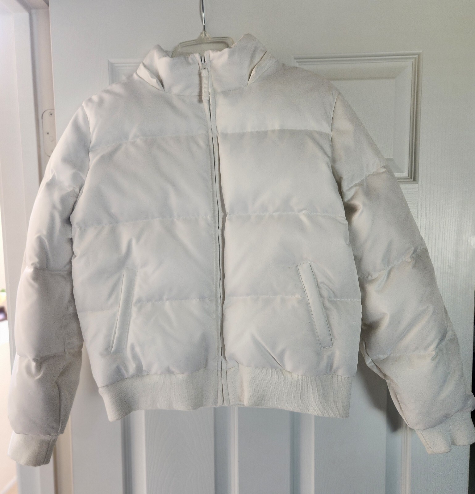 Lady Foot Locker Puffer Jacket White Down Feathers Hooded Women Coat ...