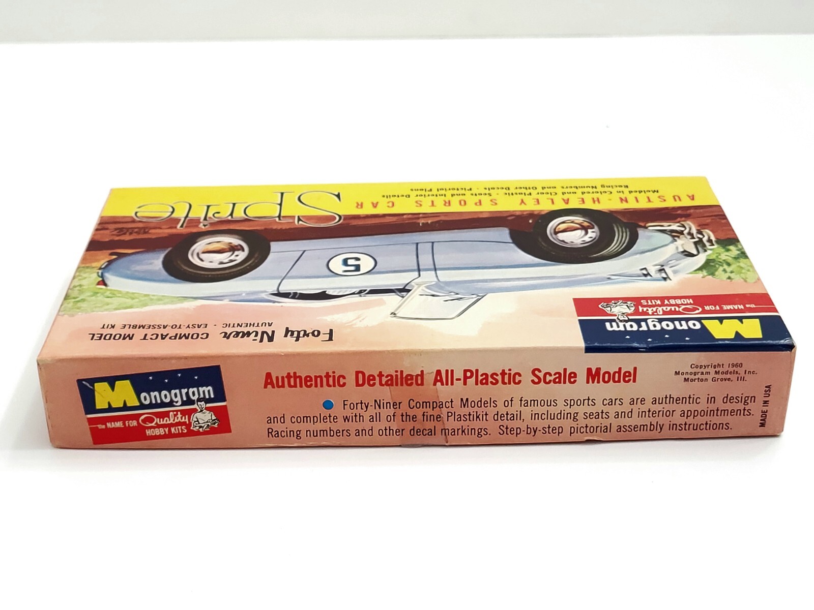 Vintage Monogram Austin Healey Sprite Forty Niner Model Car Kit 1/32 ...