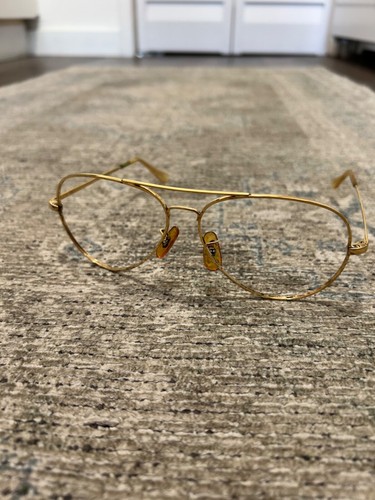 Ray Ban 23K GP BL vintage 80s made USA aviator sunglasses frames 64 15 ...
