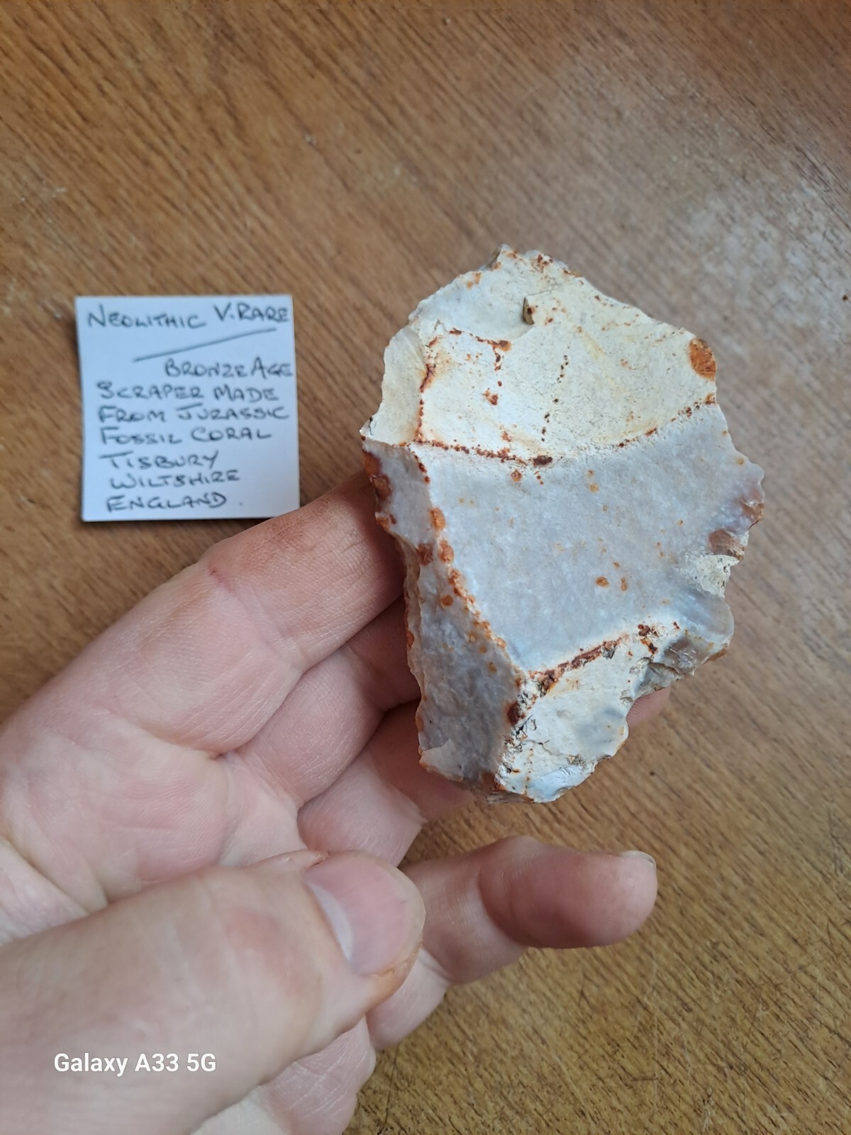 Neolithic/Bronze Age Tisbury Star Stone Jurassic Fossil Coral Scraper ...