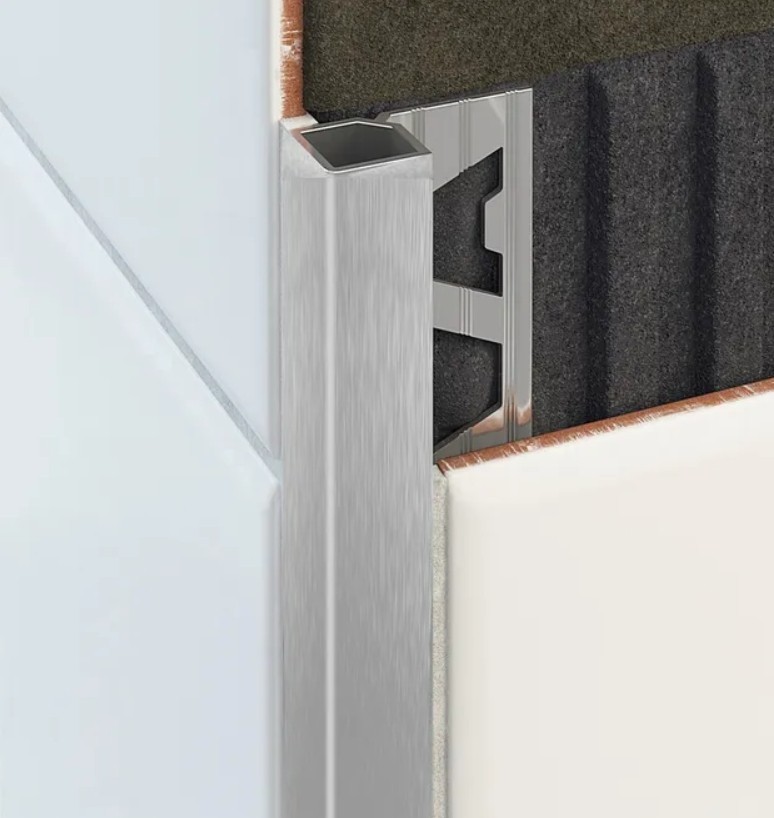 10mm MATTE SILVER SQUARE EDGE TILE TRIM | eBay Australia