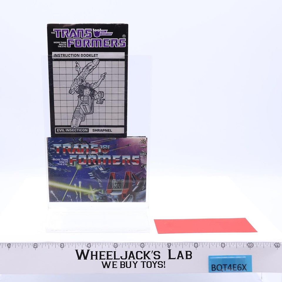 Shrapnel 100% Complete W/Box & INSERT 1985 Vintage Hasbro G1 ...