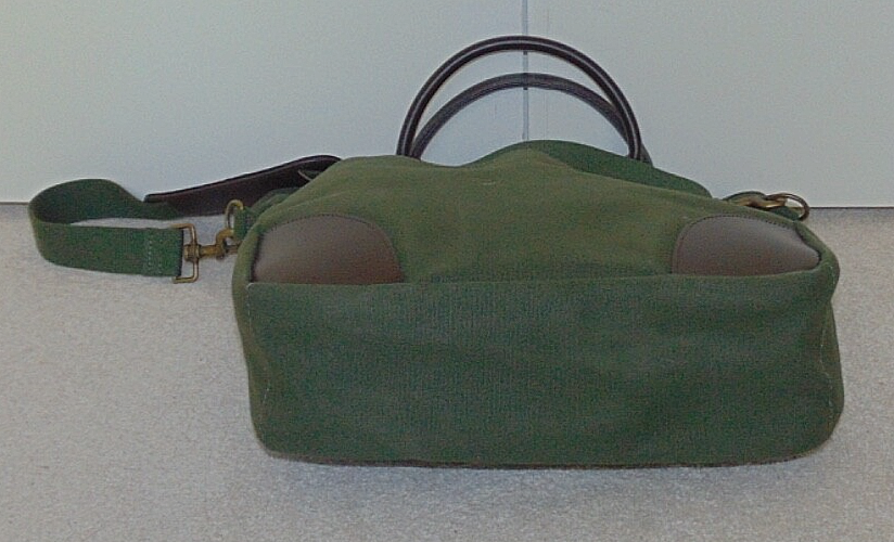 DUCKS UNLIMITED CANVAS/LEATHER BAG GREEN | eBay