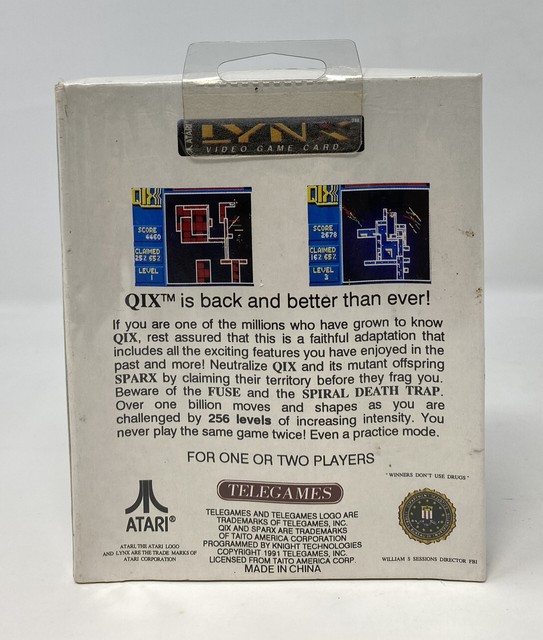 Atari Lynx game - Qix/Quix & BOXED for sale online | eBay