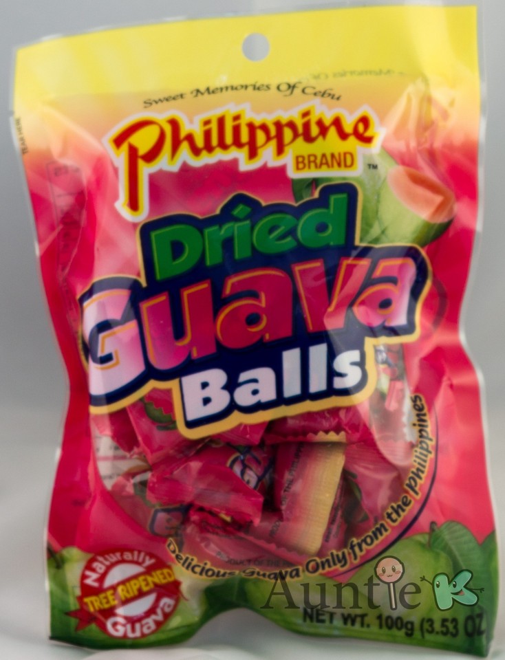 3 BAGS Philippine Brand Dried Guava Balls 3.5 oz 100g ~15 pcs Fruit ...