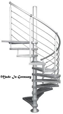 Outdoor Aluminum Hot Dip Galvanized Spiral Staircase Stair Kit Upto 2 ...