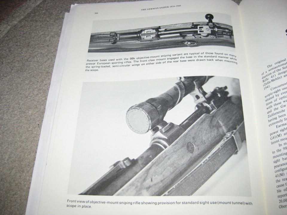 German WW1 WW2 K98 Gew98 Mauser Sniper Scope Original Claw Mount Base ...