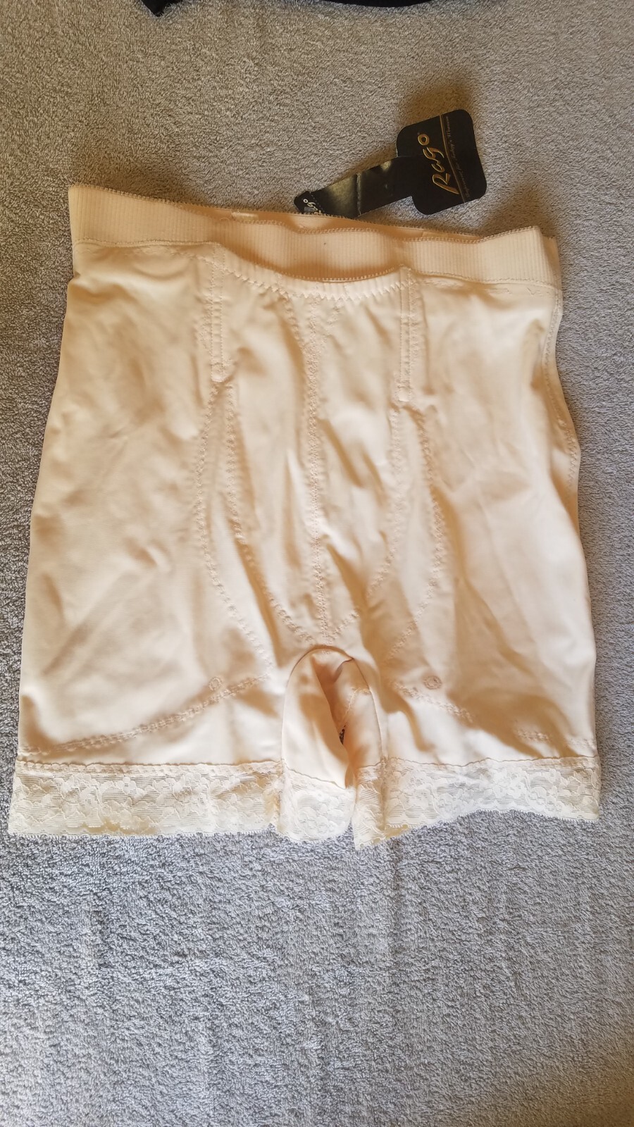 Vtg NWT NOS Rago Style 6206 Girdle Long Leg Frim Black White Beige ...